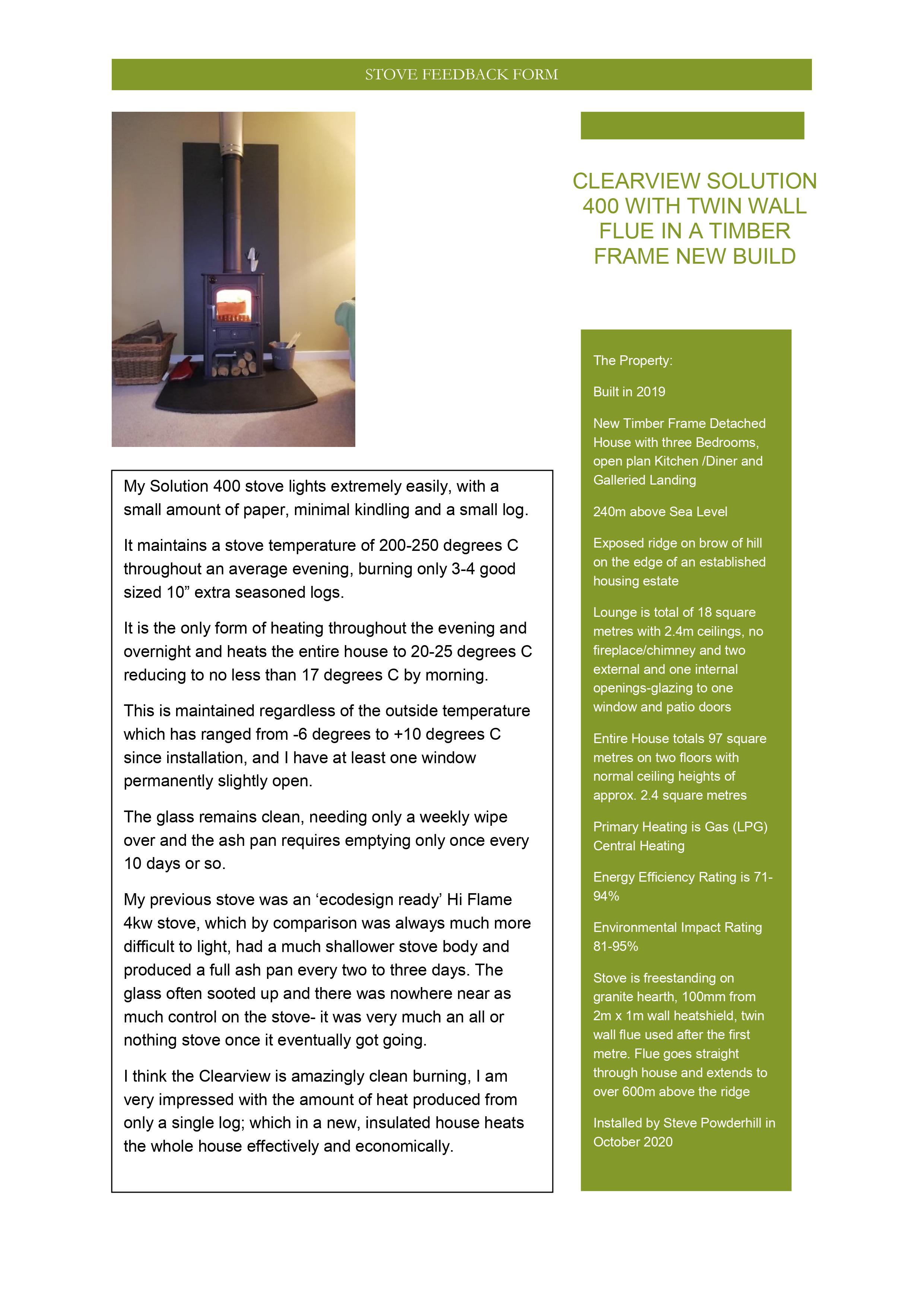 Sarah M | Clearview Stoves